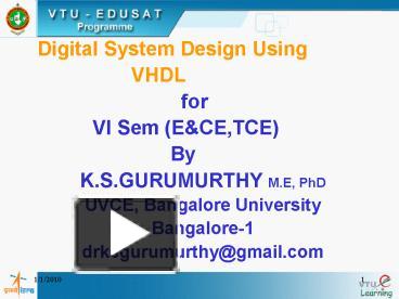 Digital System Design Using presentation | free to view