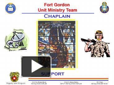 Chaplain presentation | free to view