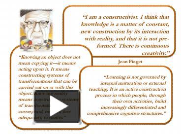 PPT – Jean Piaget PowerPoint presentation | free to view - id: 272b24-MzdkY