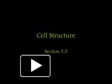PPT – Cell Structure PowerPoint presentation | free to download - id ...