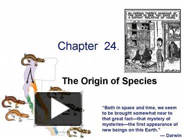 The Origin of Species presentation | free to view