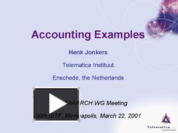 Accounting Examples presentation | free to view