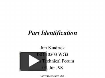PPT – Part Identification PowerPoint presentation | free to view - id ...