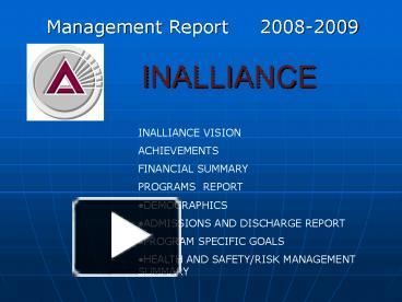 INALLIANCE presentation | free to view
