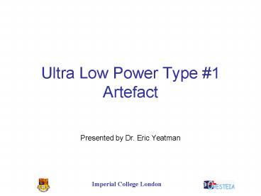 PPT – Ultra Low Power Type PowerPoint presentation | free to view - id ...