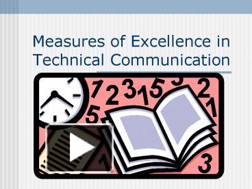 Measures of Excellence in Technical Communication presentation | free ...