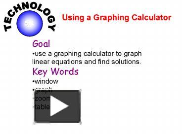 PPT – Using a Graphing Calculator PowerPoint presentation | free to ...