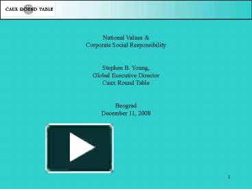 PPT – The Caux Round Table PowerPoint presentation | free to view - id ...