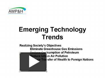 Emerging Technology Trends presentation | free to view