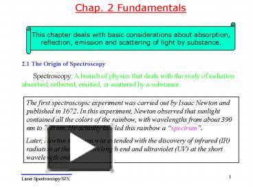 Waves and Optics presentation | free to view