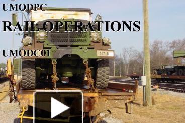 RAIL OPERATIONS presentation | free to view