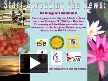 PPT – Calling all Alumni: PowerPoint presentation | free to view - id ...