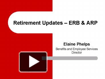 PPT – Retirement Updates ERB PowerPoint presentation | free to view ...