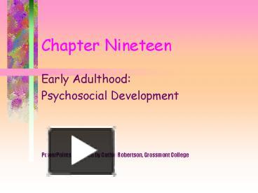 Chapter Nineteen presentation | free to download