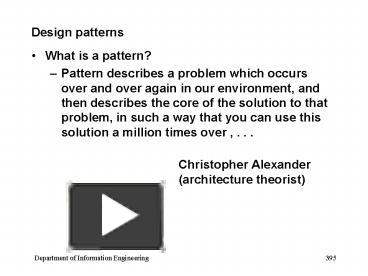 Design patterns presentation | free to view