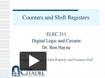 PPT – Counters and Shift Registers PowerPoint presentation | free to ...