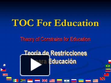 PPT – TOC For Education PowerPoint presentation | free to view - id ...