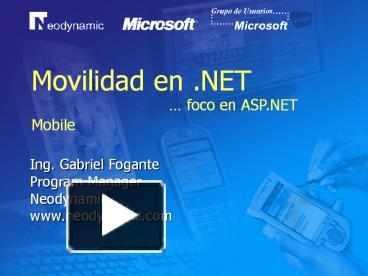 PPT – ASP.NET Mobile PowerPoint presentation | free to download - id ...