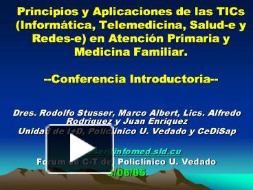 PPT – Principios y Aplicaciones de las TICs (Inform PowerPoint ...