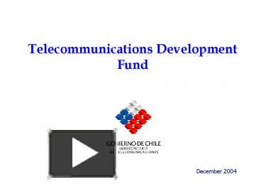 PPT – Telecommunications Development Fund PowerPoint presentation ...