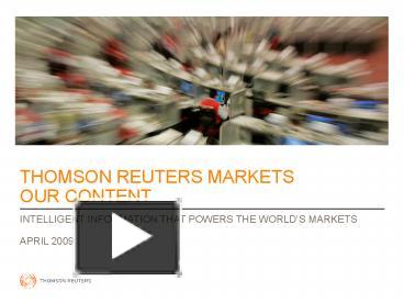 PPT – THOMSON REUTERS PRESENTATION TEMPLATE PowerPoint presentation ...