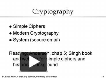 Cryptography presentation | free to view
