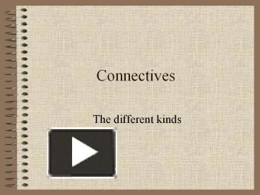 Connectives presentation | free to download