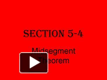 Midsegment Theorem presentation | free to view