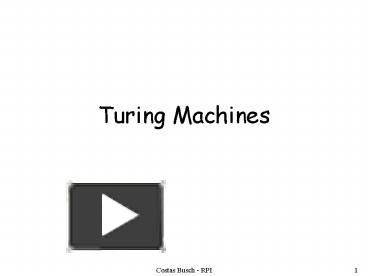 Turing Machines presentation | free to download