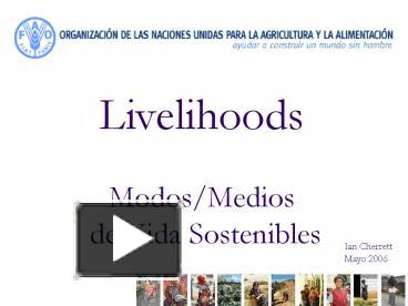 PPT – Livelihoods PowerPoint presentation | free to view - id: 27f744-MWYzN