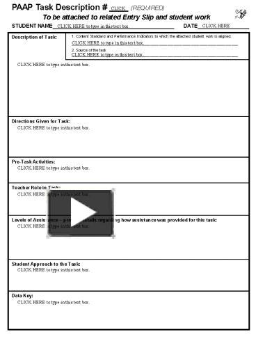 PPT – Task Description PowerPoint presentation | free to download - id ...