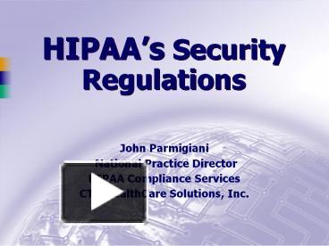 PPT – HIPAA PowerPoint presentation | free to download - id: 27fec-NzMyY