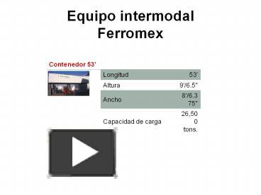 PPT – Equipo intermodal Ferromex PowerPoint presentation | free to view ...