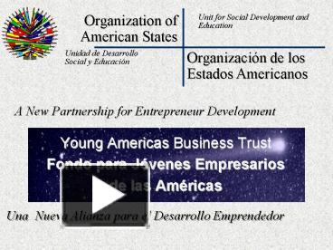 PPT – Una Nueva Alianza para el Desarrollo Emprendedor PowerPoint ...