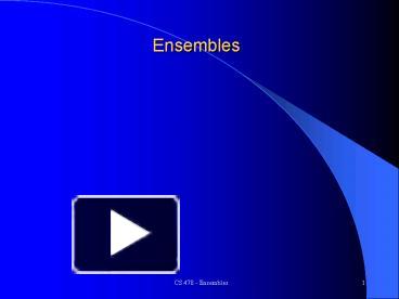 PPT – Ensembles PowerPoint presentation | free to view - id: 280cc1-NjIwZ