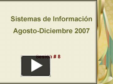 PPT – Sistemas de Informaci PowerPoint presentation | free to view - id ...