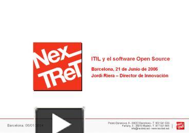 ITIL y el software Open Source presentation | free to view