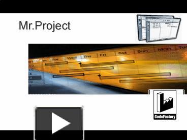 Mr'Project presentation | free to view