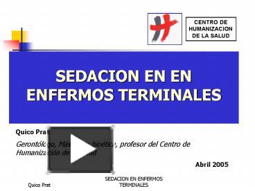 PPT – SEDACION EN EN ENFERMOS TERMINALES PowerPoint presentation | free ...
