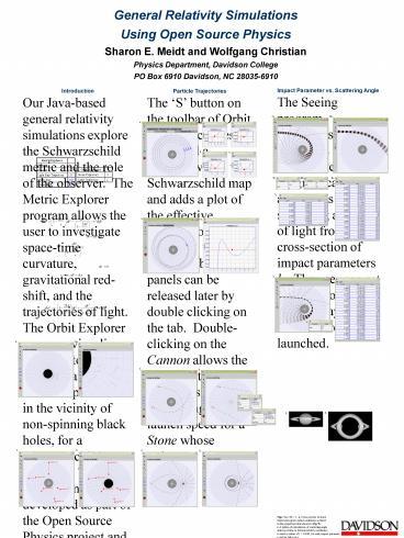 PPT – General Relativity Simulations PowerPoint presentation | free to ...
