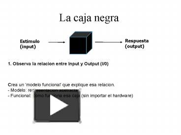 La caja negra presentation | free to view
