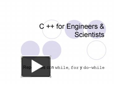 PPT – C for Engineers PowerPoint presentation | free to view - id ...