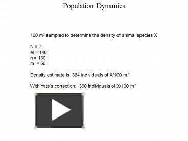 PPT – Population Dynamics PowerPoint presentation | free to view - id ...