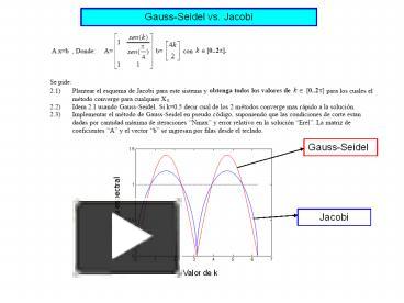Gauss-Seidel presentation | free to download
