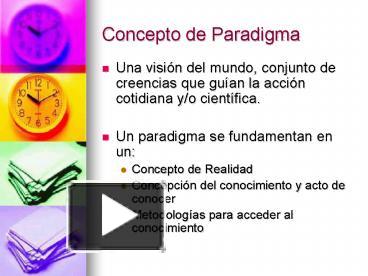 PPT – Concepto de Paradigma PowerPoint presentation | free to view - id ...