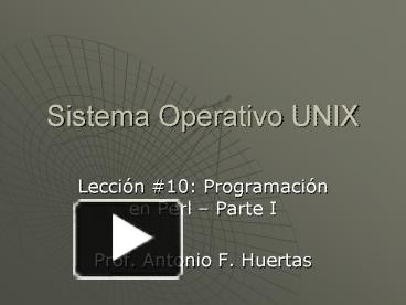 PPT – Sistema Operativo UNIX PowerPoint presentation | free to view ...