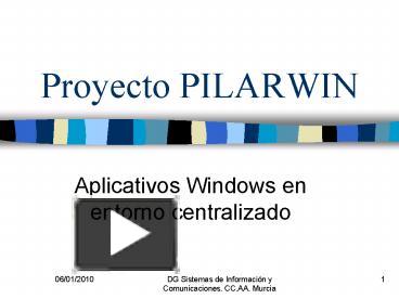 Proyecto PILARWIN presentation | free to view