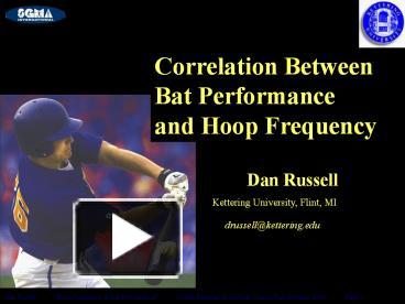 Tuning a bat to optimize the trampoline effect presentation | free to ...