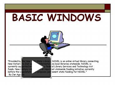 BASIC WINDOWS presentation | free to view
