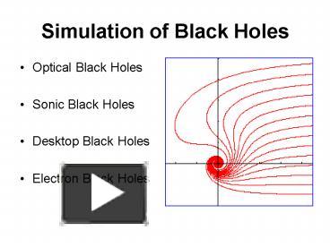 PPT – Simulation of Black Holes PowerPoint presentation | free to view ...